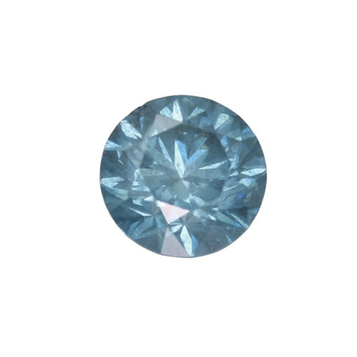 0.90cts 5.80mm Natural Blue Diamond