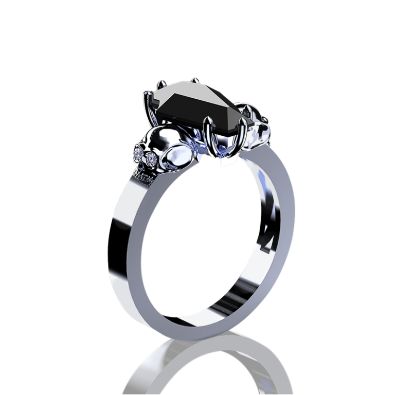 Coffin rings | Sapphire Studios Design