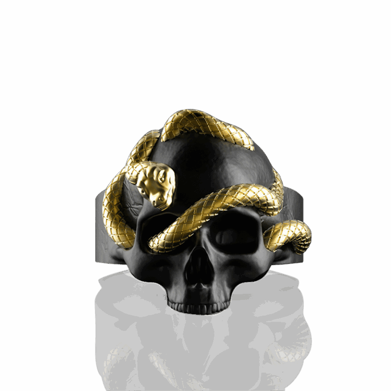 'Kayn' Gold Skull Men's Band