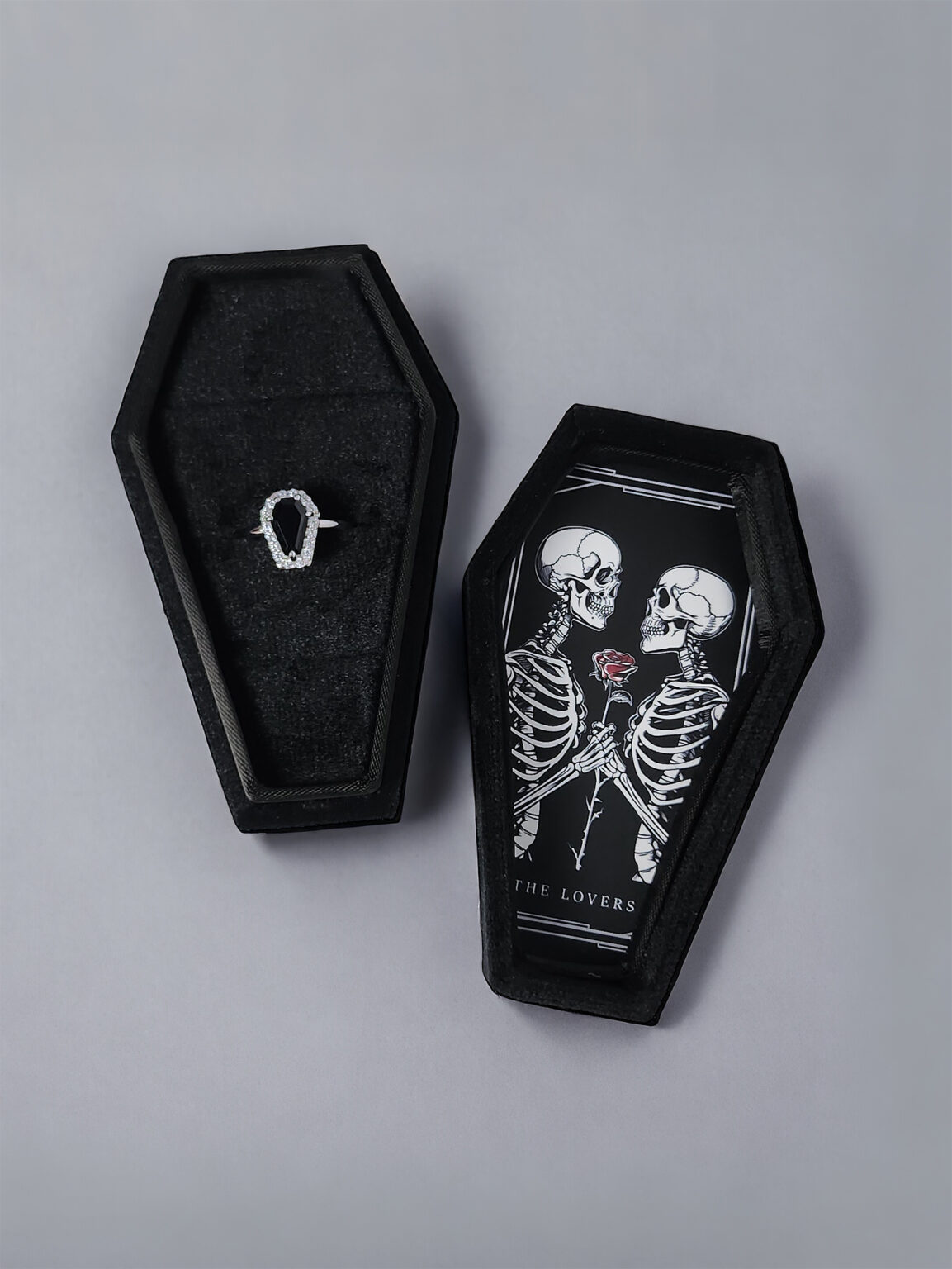 Custom Coffin Ring Box