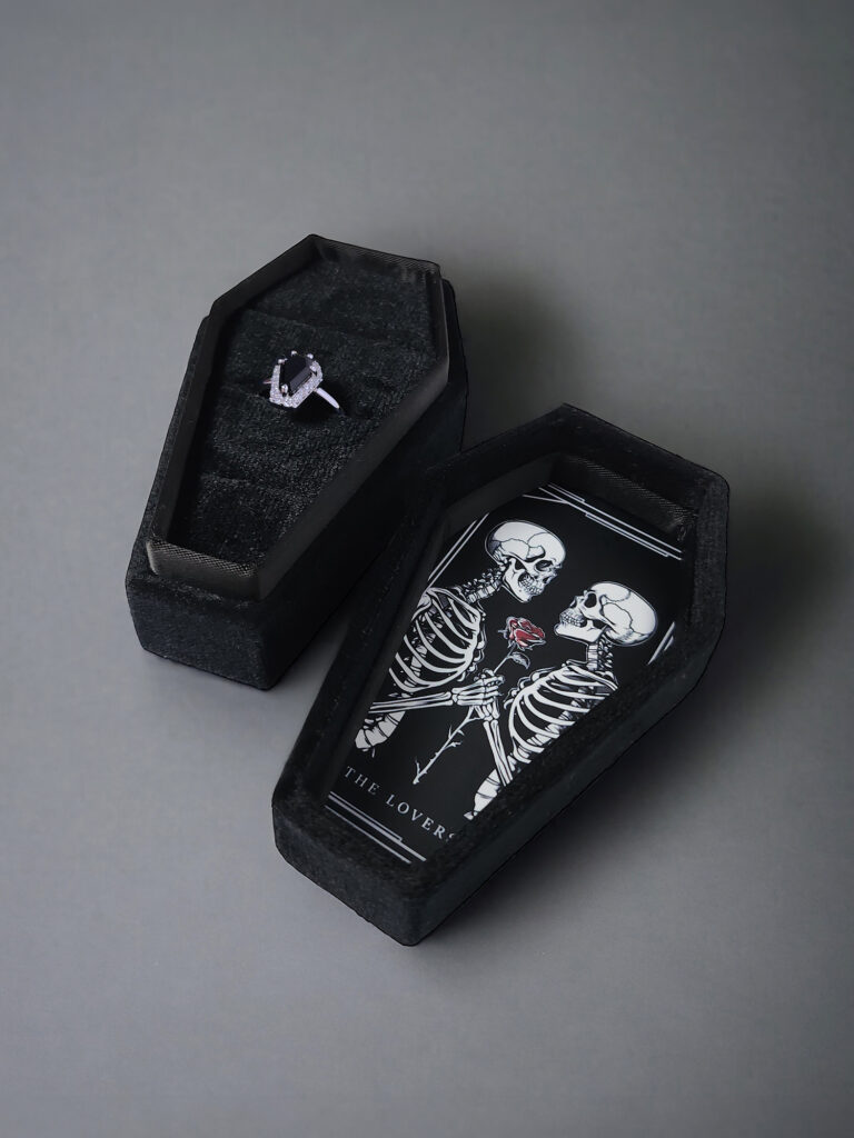 Custom Coffin Ring Box
