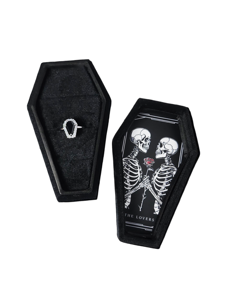 Custom Coffin Ring Box